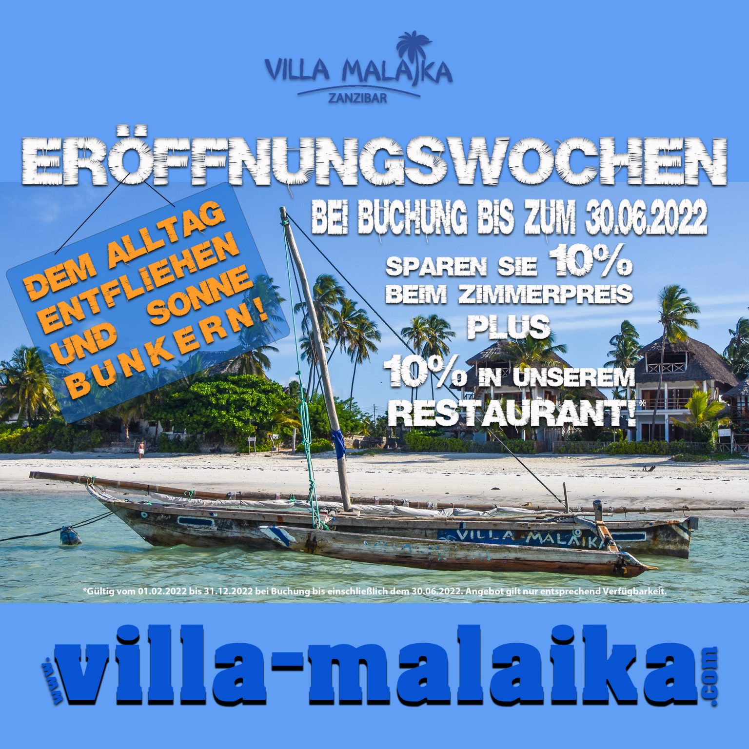 Villa Malaika – beach hotel in Jambiani, Zanzibar